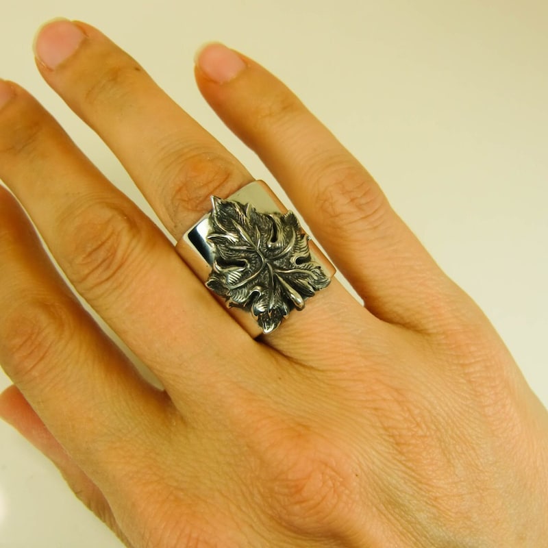 Silver Maple Leaf - Etsy