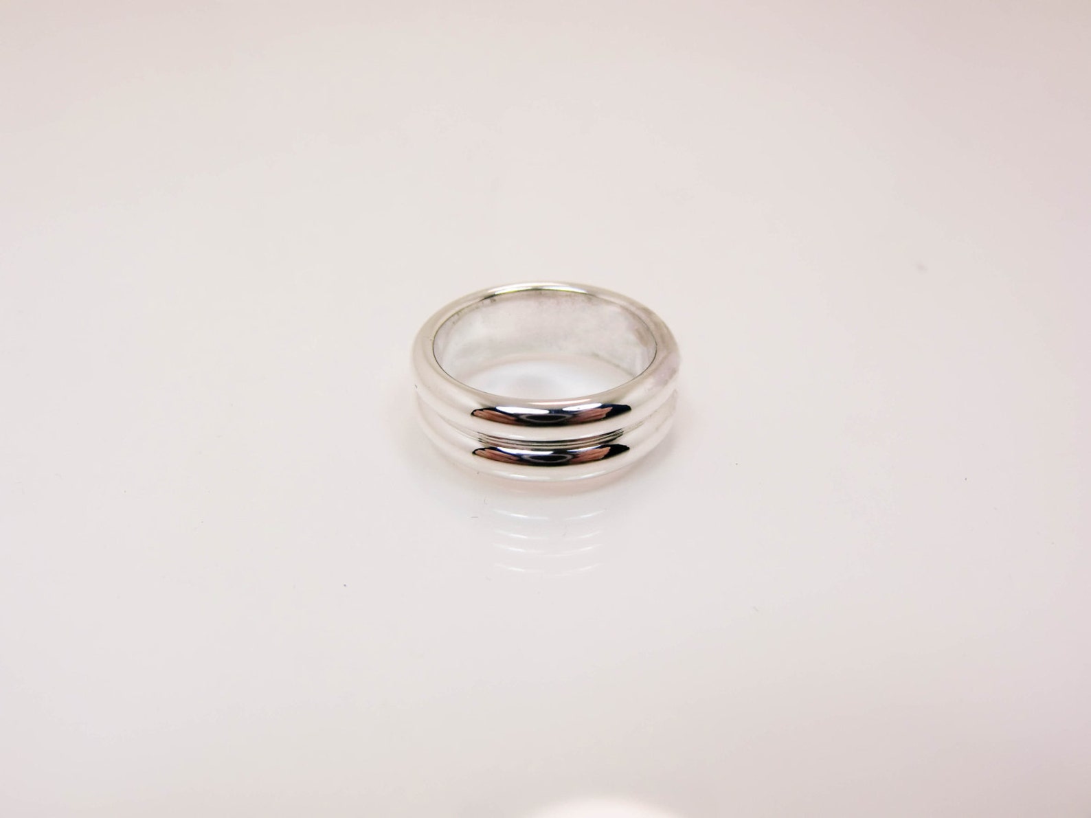 Handmade Sterling Silver Double Band Ring – Solid Statement Ring - No ...