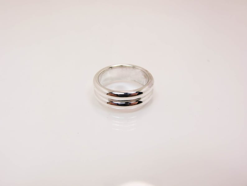 Handmade Sterling Silver Double Band Ring – Solid Statement Ring - No ...