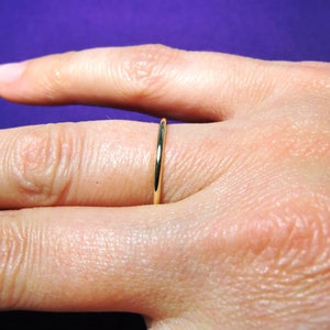 10K Gold Classic Ring - Pure 10K Gold Purity Band - Handmade - Promise ...