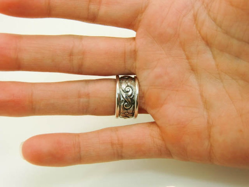 Sterling Silver Ring Wide Wave Ring the Great Wave off - Etsy