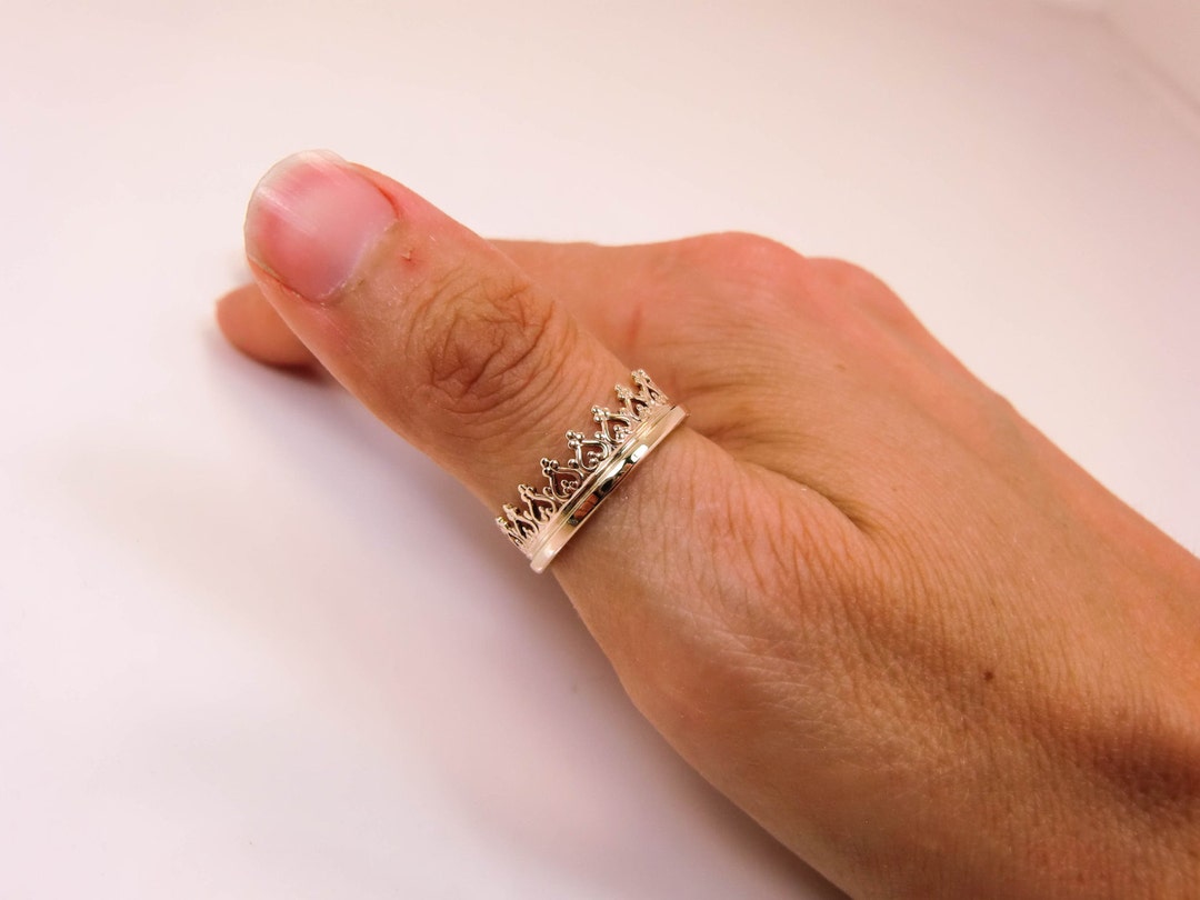14 Karat Gold Crown Ring - Improved 14K Crown Ring - 14K Queen of ...