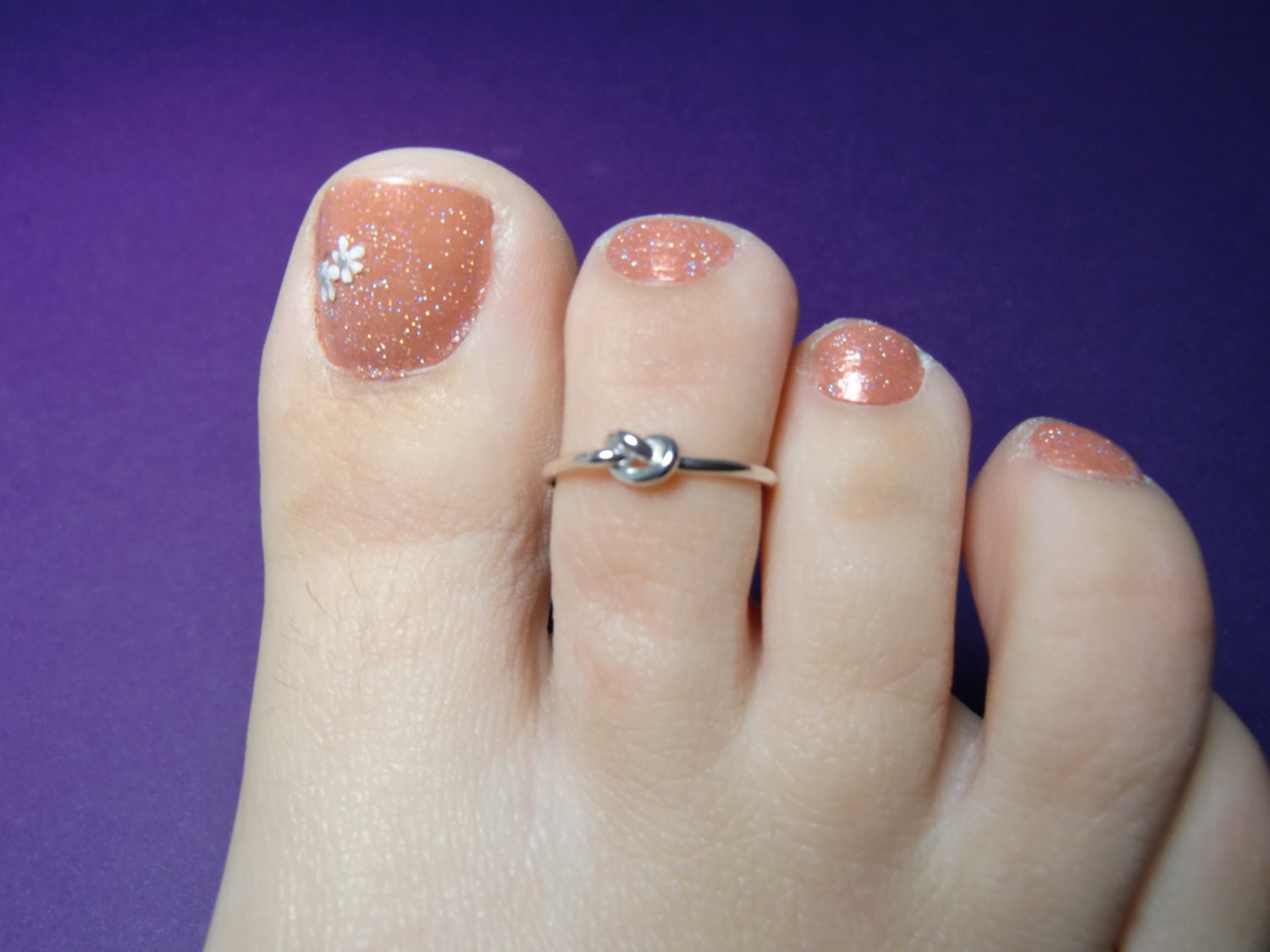 Sterling Silver Knot Toe Ring Handmade Silver Knot Toe Ring - Etsy