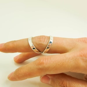 Sterling Silver Wide Band Swan Neck Splint - Hypermobility, RA & Heds ...