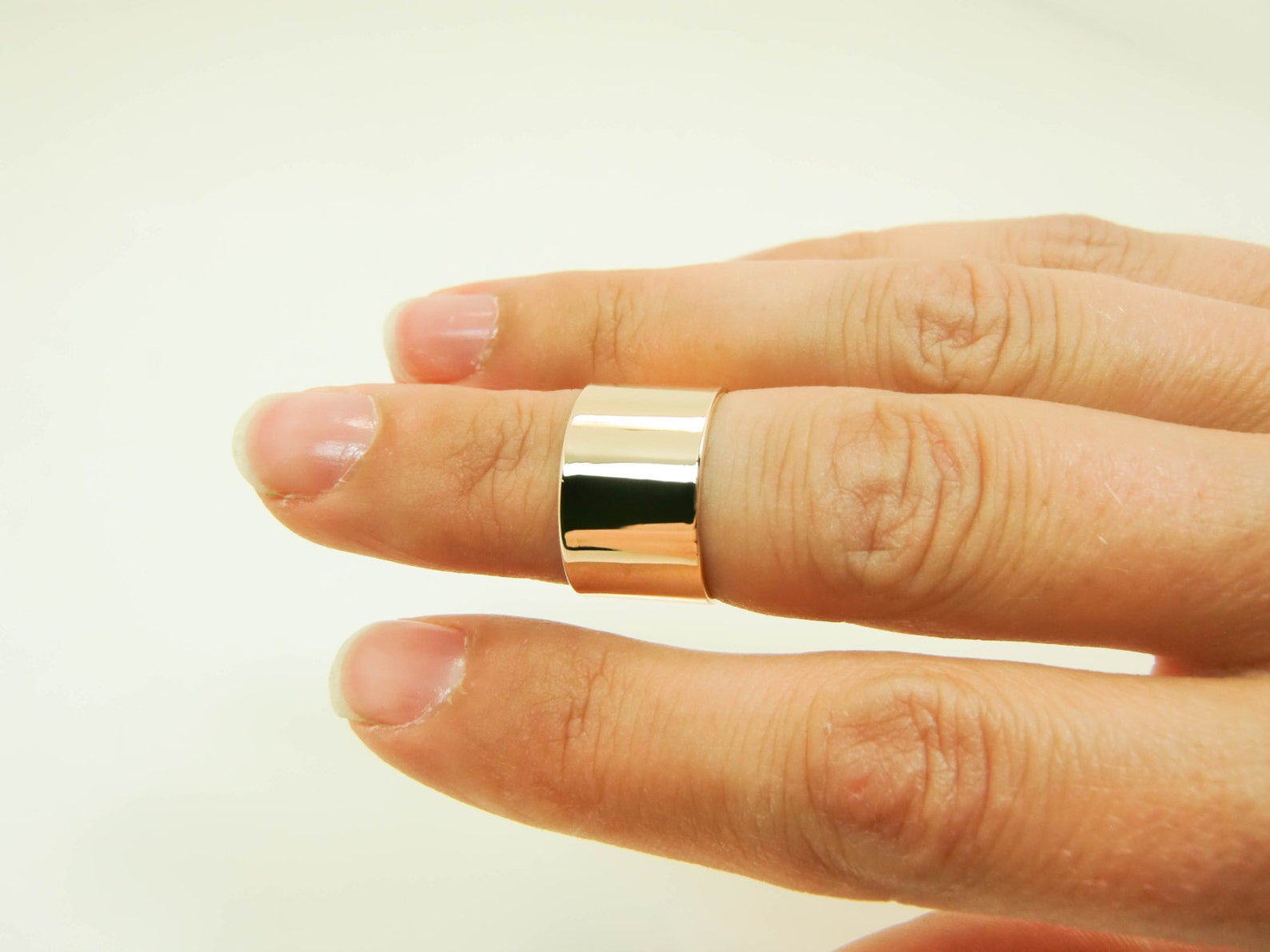 14K Gold Midi Ring Real 14 Karat Yellow Gold Midi Ring - Etsy