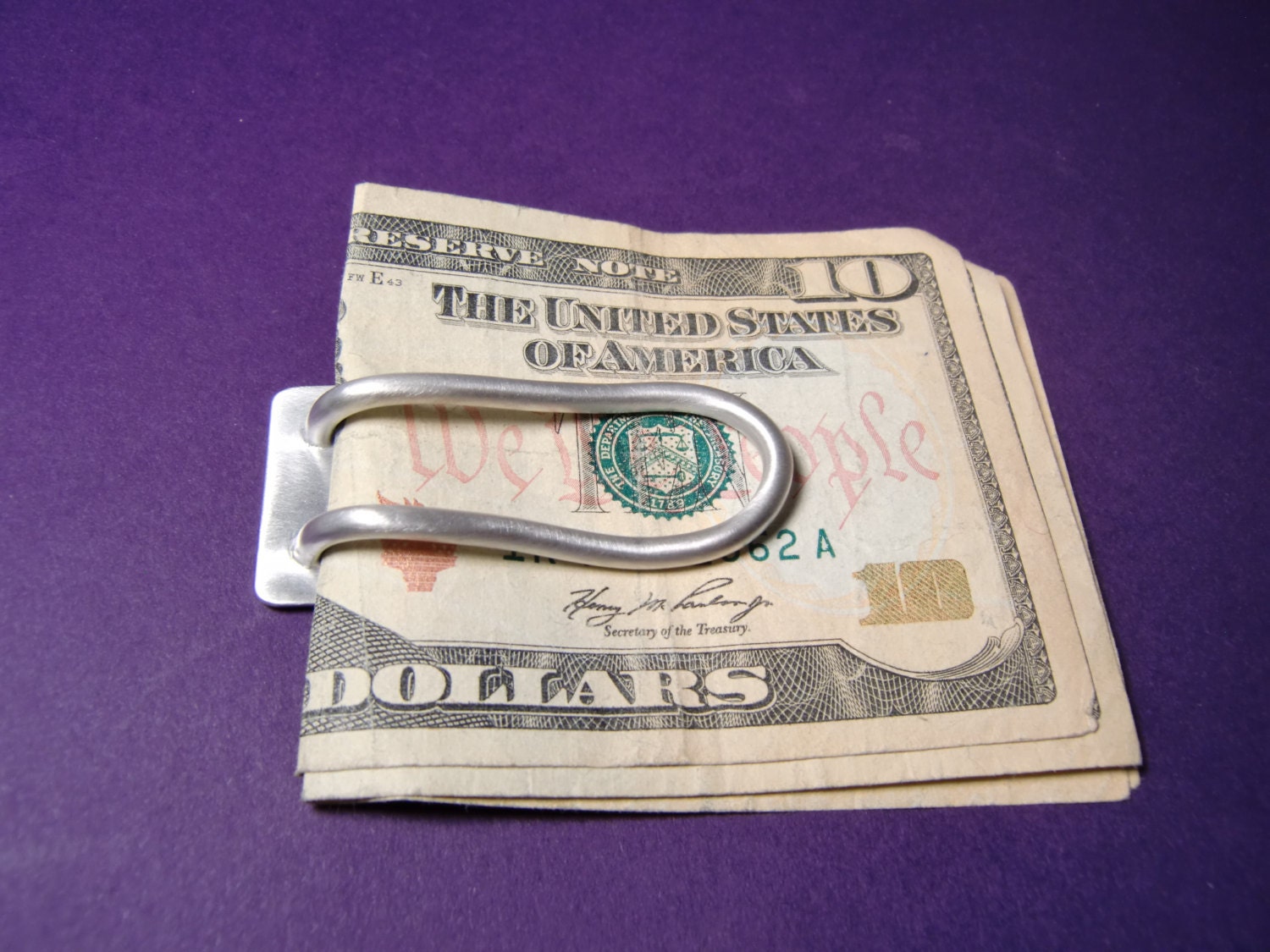 Sterling Silver Money Clip Silver Card & Money Clip | Etsy