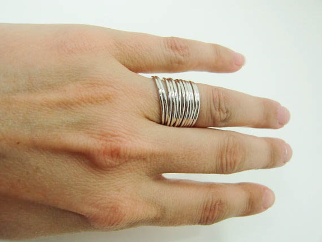 Sterling Silver Stacking Rings - Set of 12 Silver Stacking Rings ...