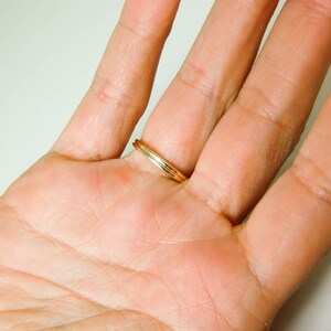 10K Gold Ring - Real 10K Gold Double Ring - Pure 10 Karat Gold Rings ...