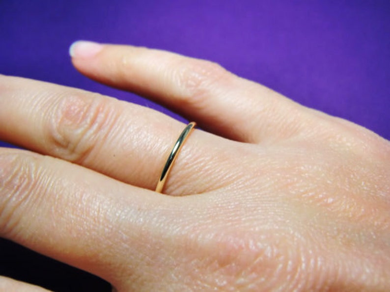 10K Gold Classic Ring Pure 10K Gold Purity Band Handmade | Etsy