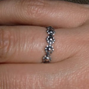 Sterling Silver Ring - Silver Berry Ring - Stacking Ring - Handmade Berry Ring - Sterling Berry ...