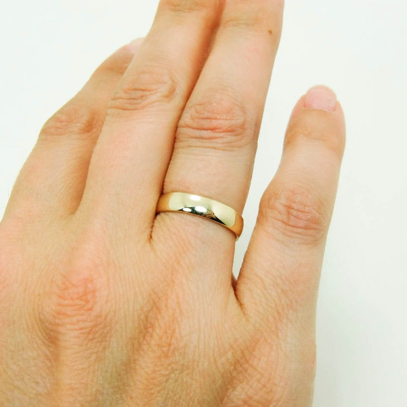 Mens Gold Wedding Bands - Etsy