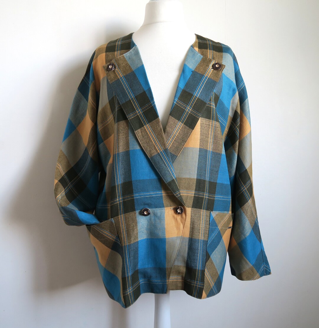 GEIGER Funky Plaid Jacket, Austrian Trachten Punk Jacket, Checked ...