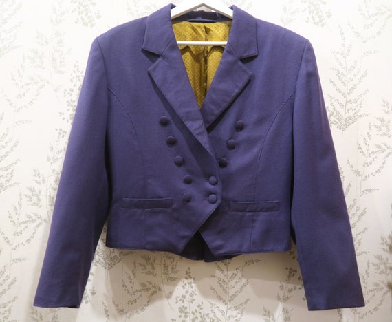 Deep Purple Edwardian Jacket by TUZZI, Pure New Wool … - Gem