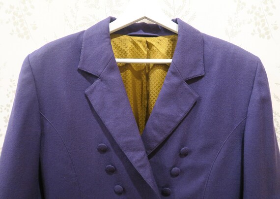 Deep Purple Edwardian Jacket by TUZZI, Pure New Wool … - Gem