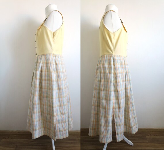 German Dirndl Dress by Landhaus C&A, Pale Yellow Doub… - Gem