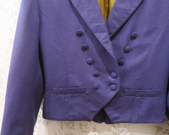 Deep Purple Edwardian Jacket by TUZZI, Pure New Wool … - Gem