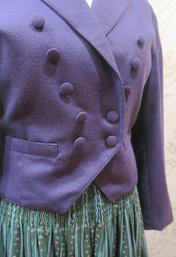 Deep Purple Edwardian Jacket by TUZZI, Pure New Wool … - Gem