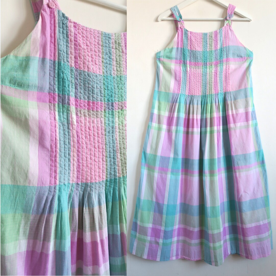 Madras Check Pinafore Dress, Matti Sport by Bert Geiger, Strappy ...