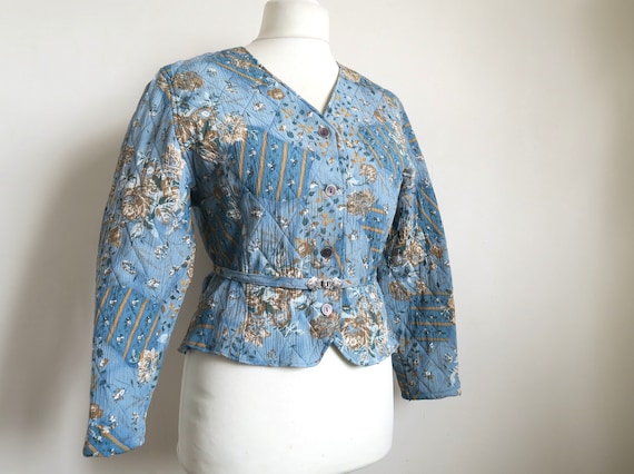 Kurt Kellermann Quilted Jacket, Greek Patchwork Print… - Gem