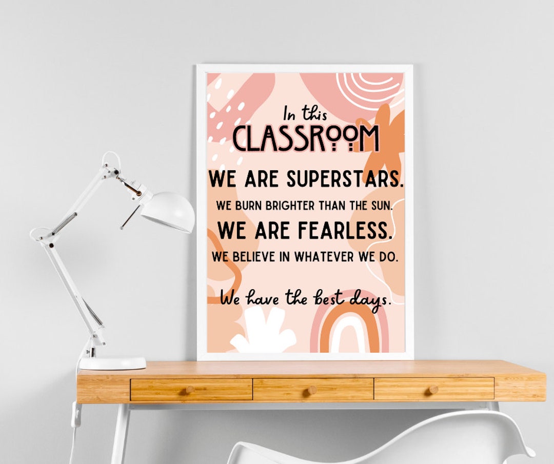 Classroom Decor Printable, Printable Classroom Art, Printable Classroom ...