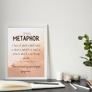 Set of 10 Literary Device Posters, Printable Classroom Poster Set ...