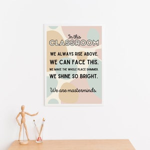 Classroom Decor Printable, Printable Classroom Art, Printable Classroom ...