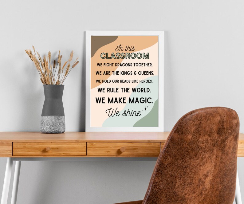 Classroom Decor Printable, Printable Classroom Art, Printable Classroom ...