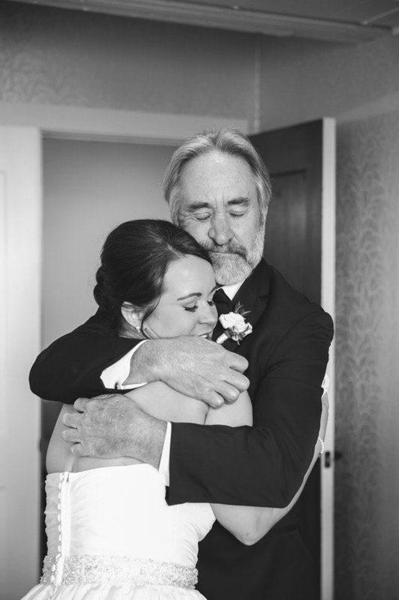 Personalized Father Daughter Portrait | Watercolor Custom Photo ...