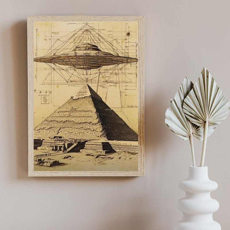 Pyramid Alien Posters - Etsy