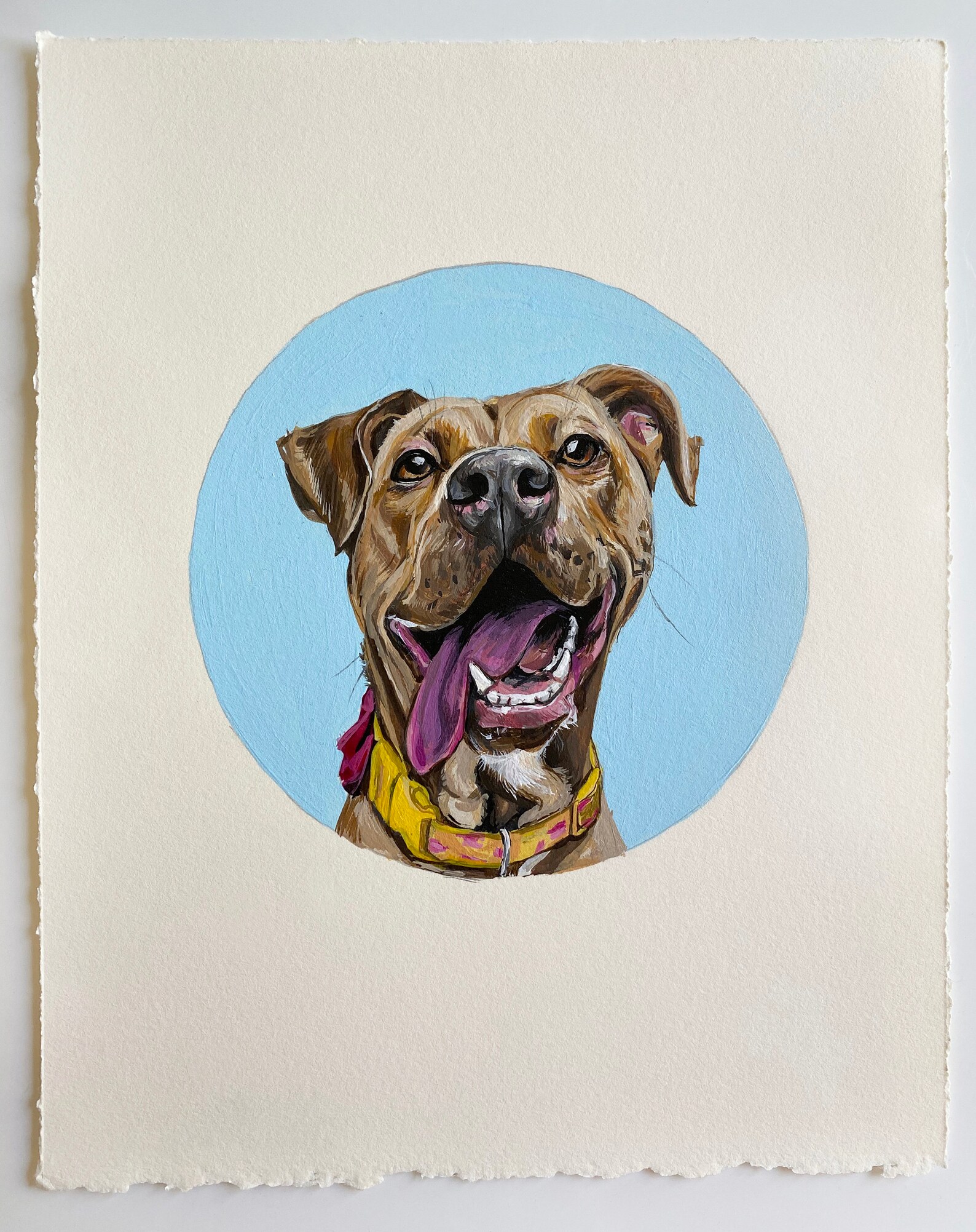 Circular Vignette Cute Custom Pet Portrait - Etsy