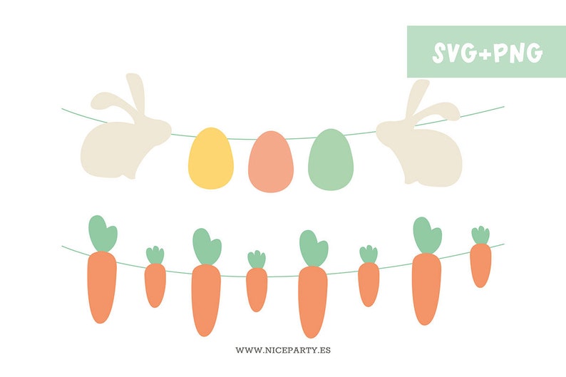 Happy Easter Clip Art Set PNG SVG - Etsy Australia