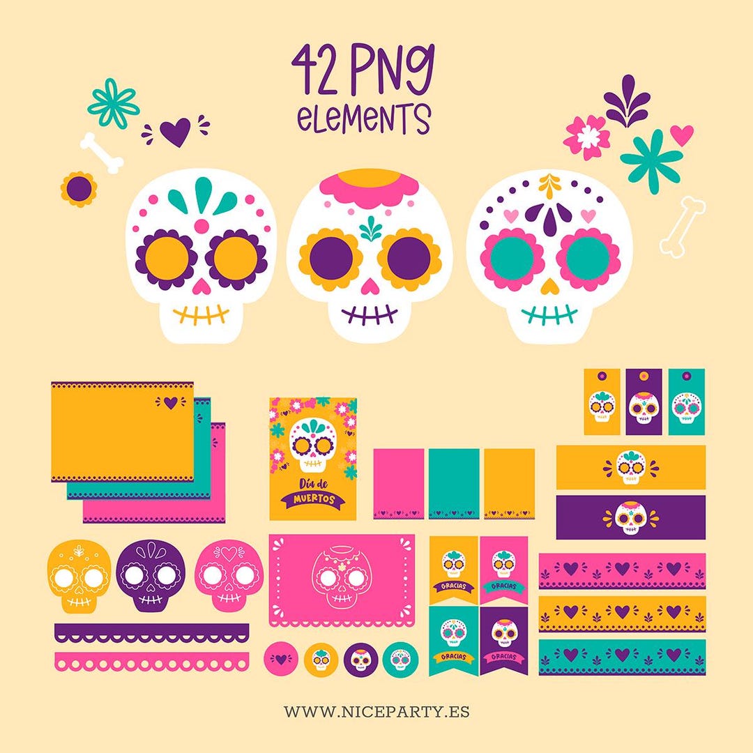 Happy Easter Clip Art Set PNG SVG - Etsy