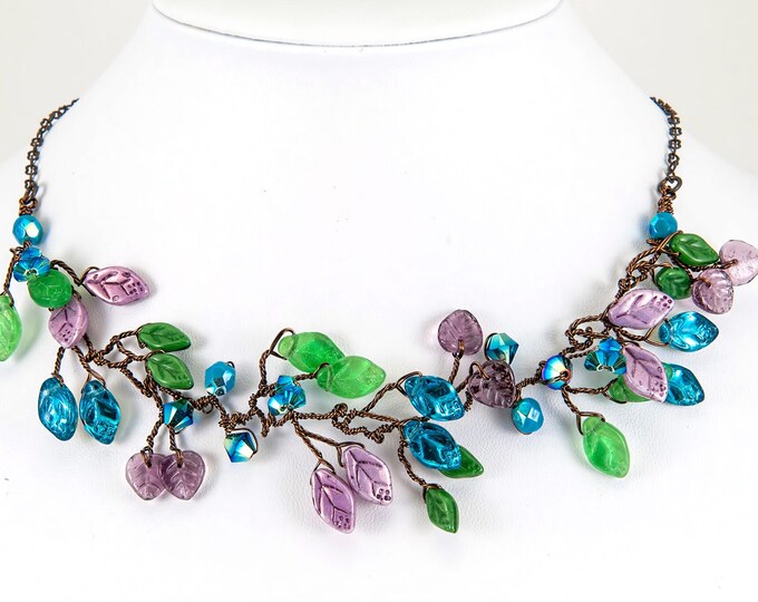 Beaded Nature Jewelry Bridal Jewelry by CherylParrottJewelry