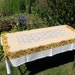 Vintage Rectangular Tablecloth, Retro Floral Cotton Tablecloth, Mid ...