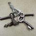 5 Small Vintage Keys, Miniature Antique Keys, Mini Collectible Steel ...