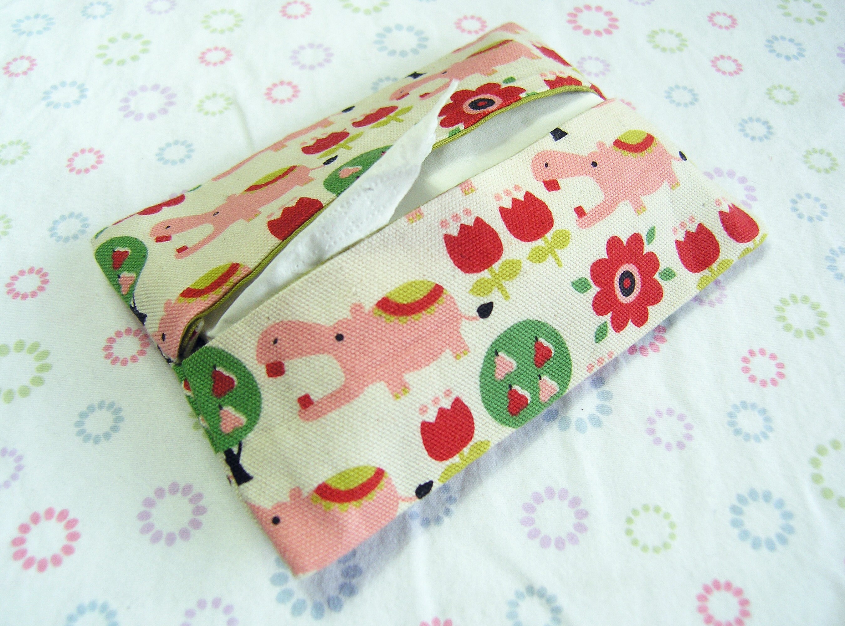 Handmade Hippos Tissue Holder, Hippopotumus Pocket Tissue Holder, Pink ...