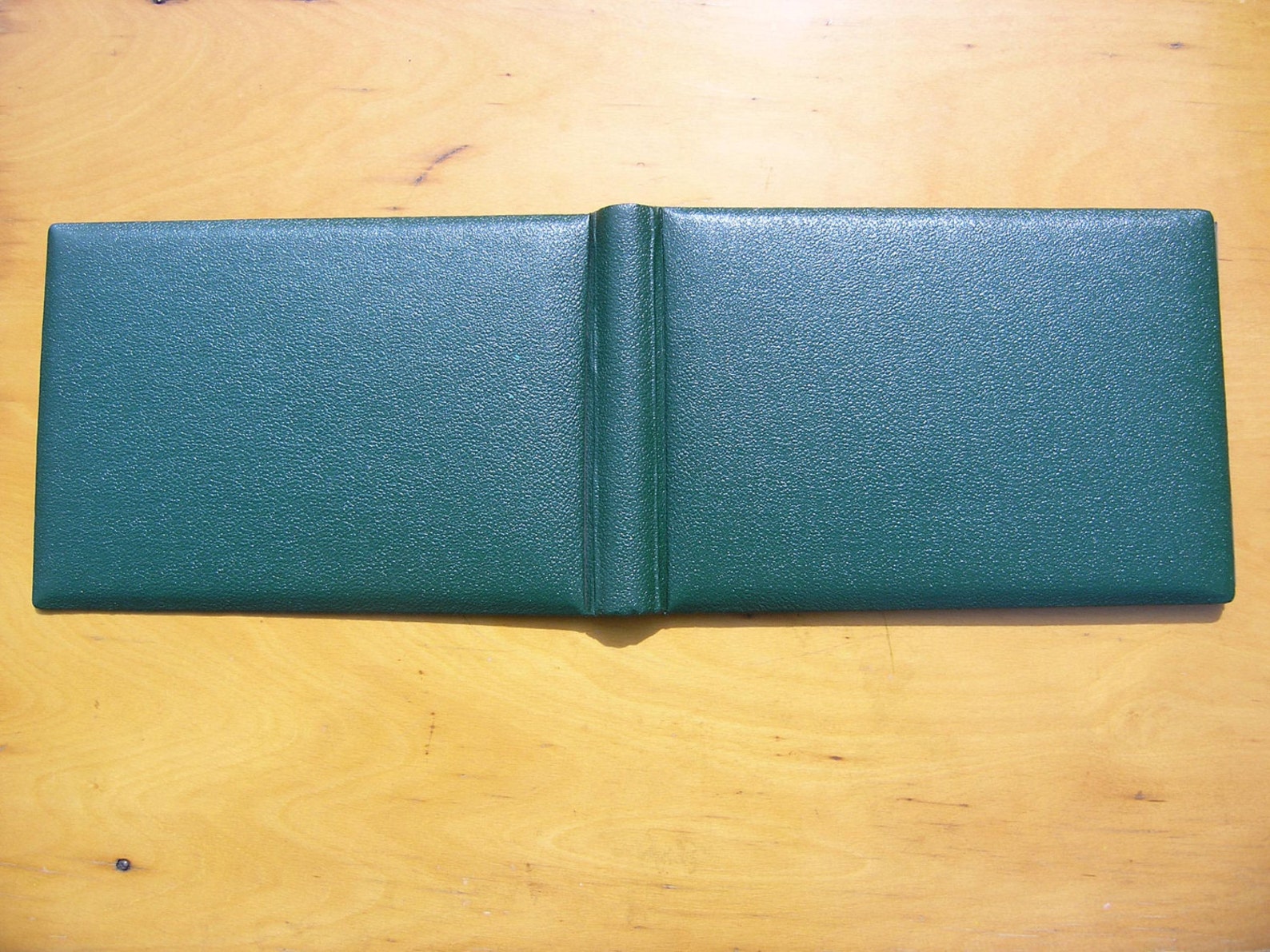 Vintage Wood Book Binding, Green Scrapbook Binding, Green Book Binding ...