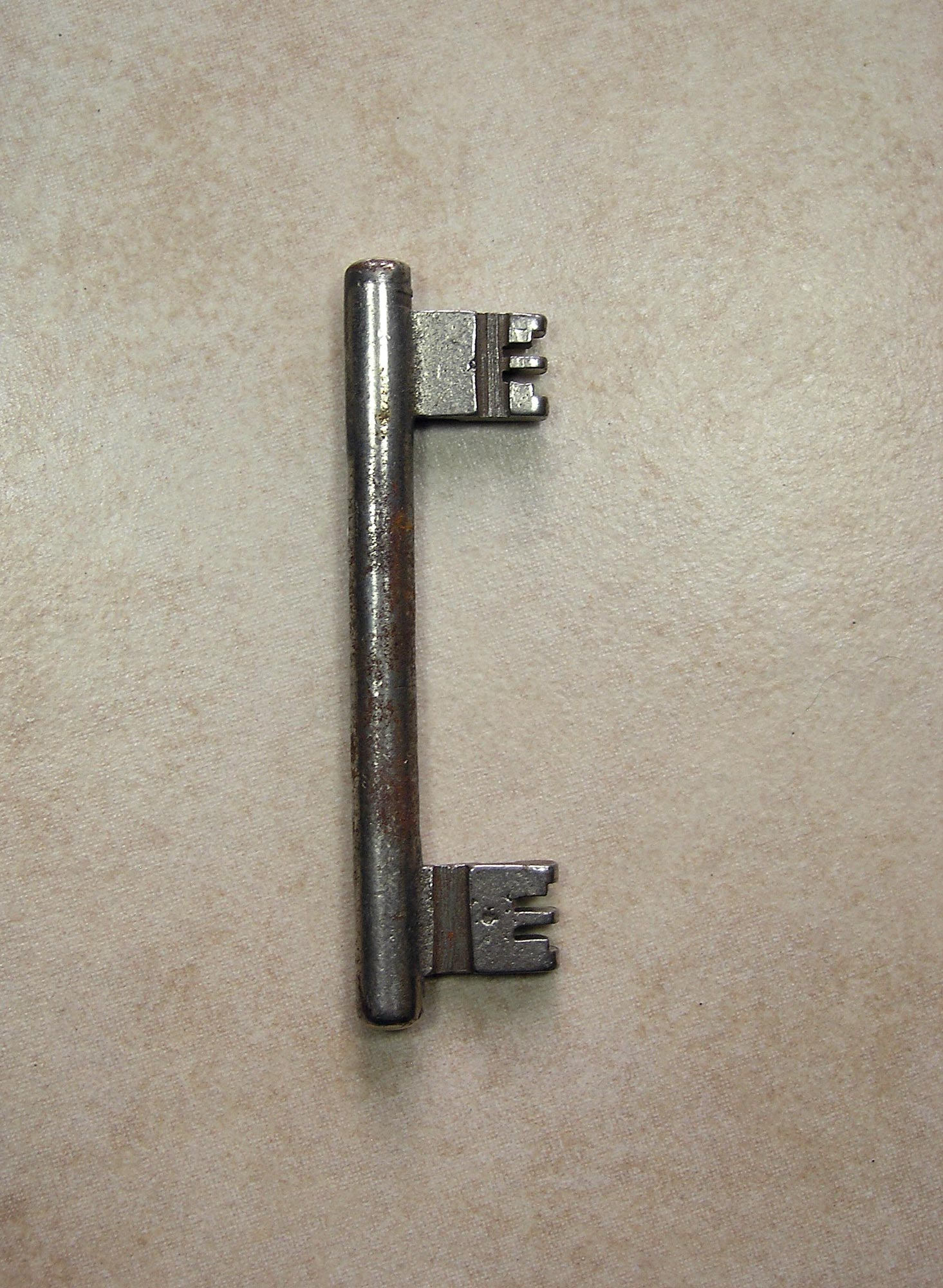 Double Ended Key Steel Forced Locking Key Antique Berliner - Etsy