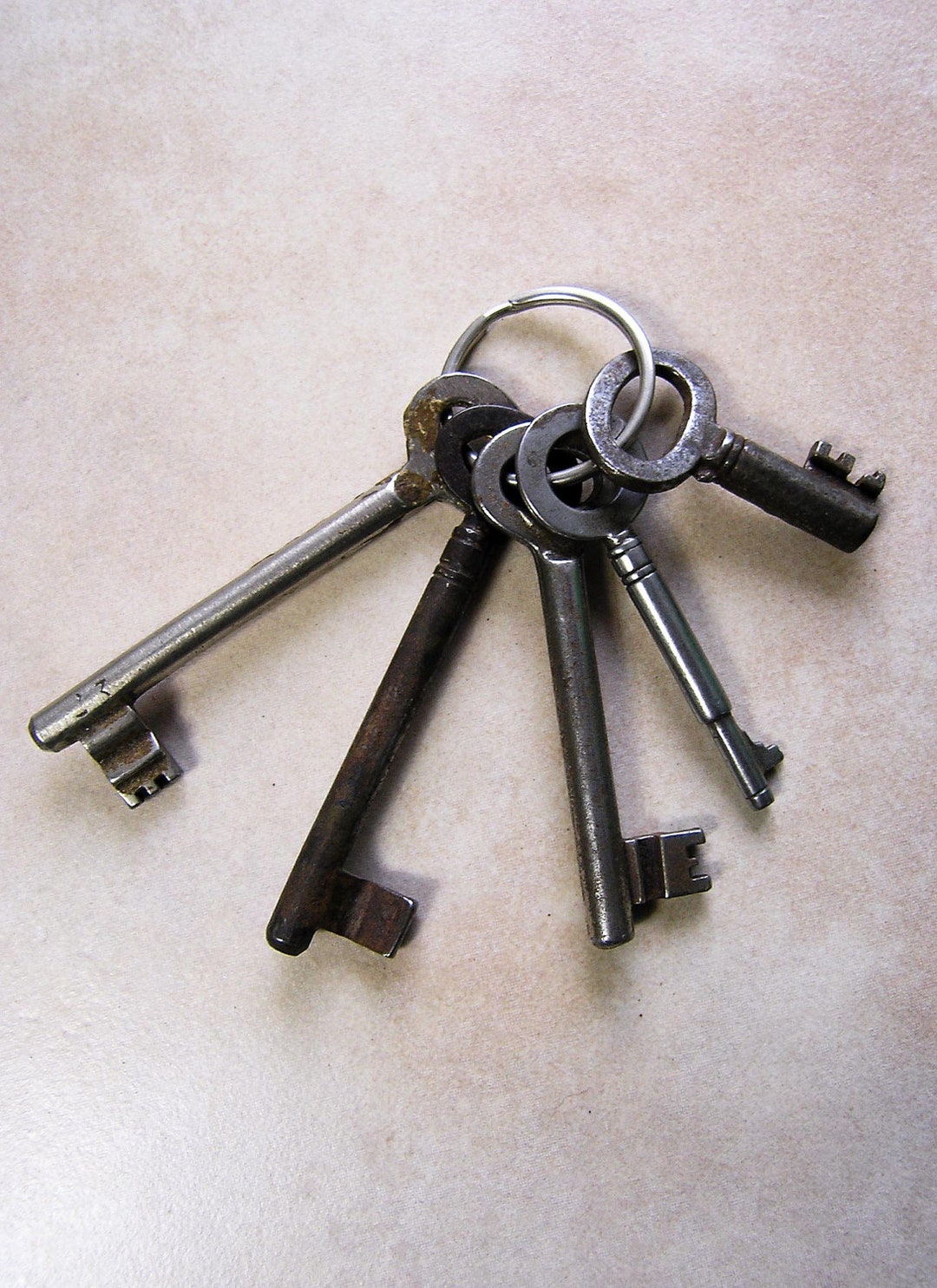 Vintage Skeleton Key Lot, Set of 5 Collectible European Keys, Steampunk ...