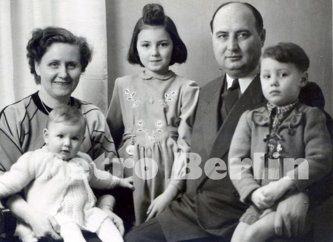 Vintage 1954 Photos of a Berlin Family and Their Children, Collector ...