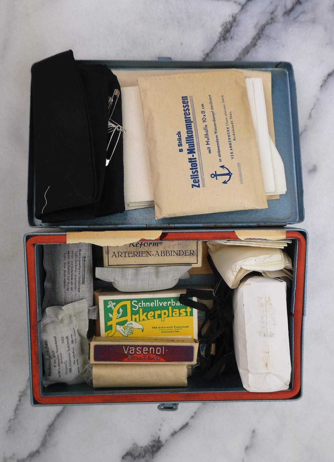 Vintage 1960s Medical First Aid Car Kit Made in East Germany GDR ...