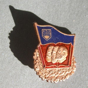 4 Vintage Communist Pins, Set of Four Collectible Pins From the Former ...