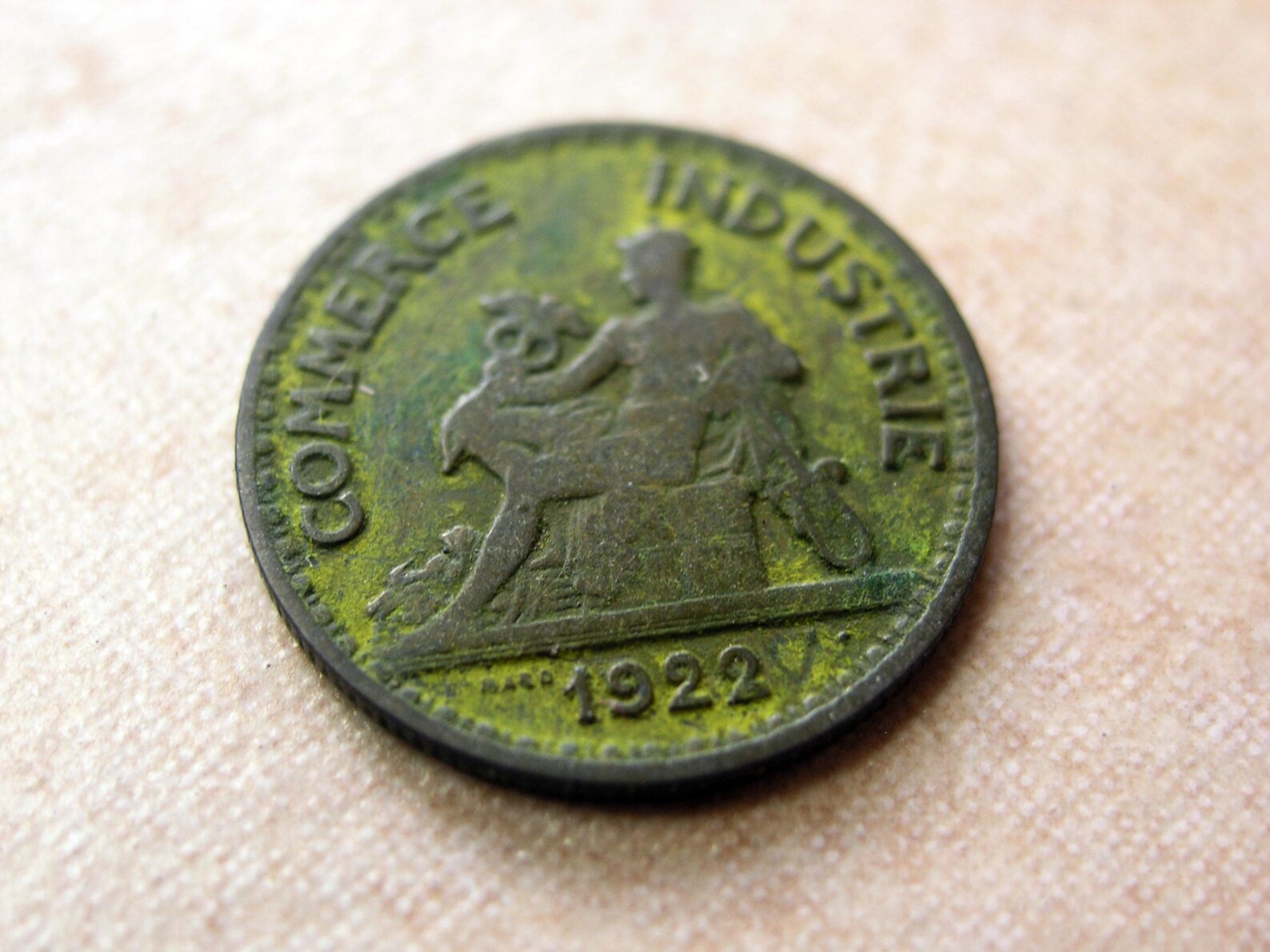 1922 French 50 Centimes Coin, Collectible Coin From 1922 - Etsy
