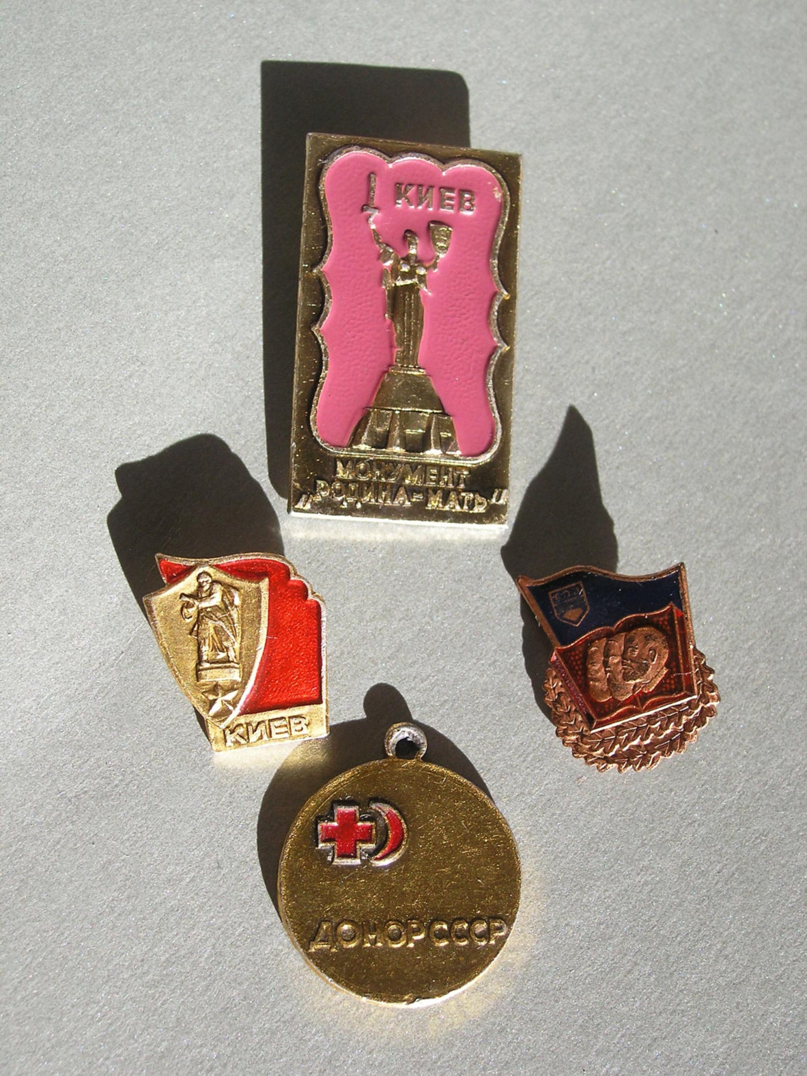 4 Vintage Communist Pins Set of Four Collectible Pins from | Etsy