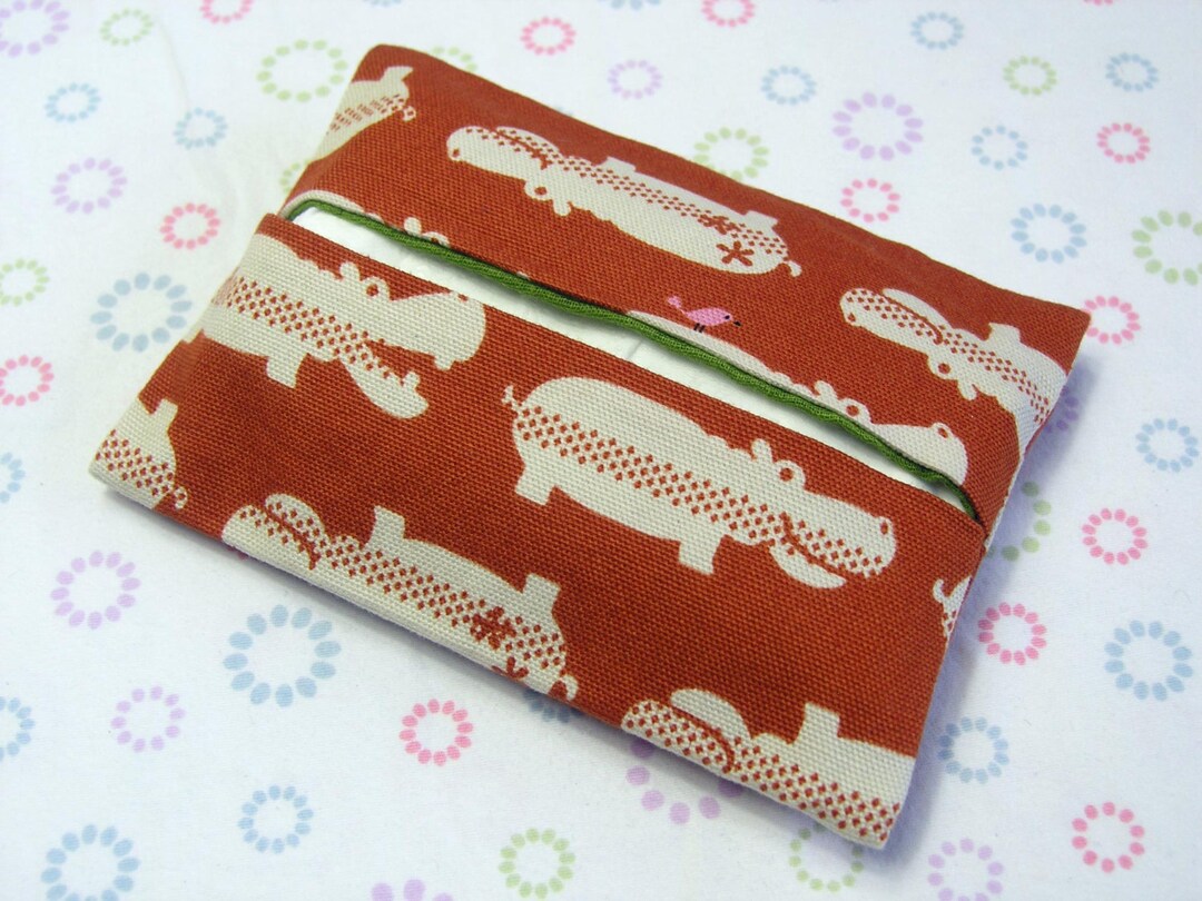 Handmade Tissue Holder Hippos Hippopotumus Pocket Tissue - Etsy