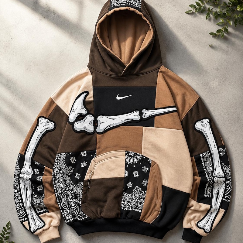 Nike Hoodies Patchwork - Etsy
