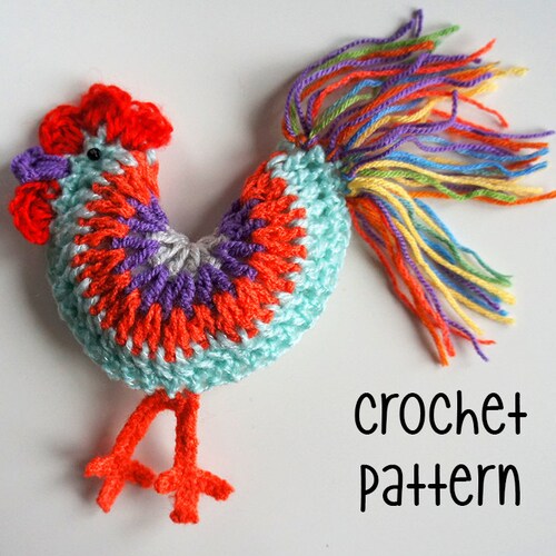 Puffy Crochet Chicken Tutorial by Zofija Easy Crochet - Etsy