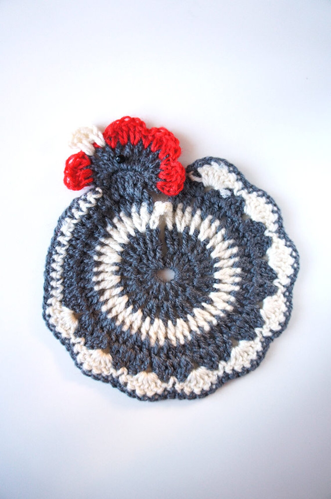 Easy Chicken Potholder Tutorial by Zofija, Easy Crochet Pattern ...