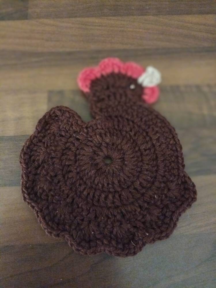 Handmade Crochet Chicken Potholders Set of 4. Great Easter or - Etsy