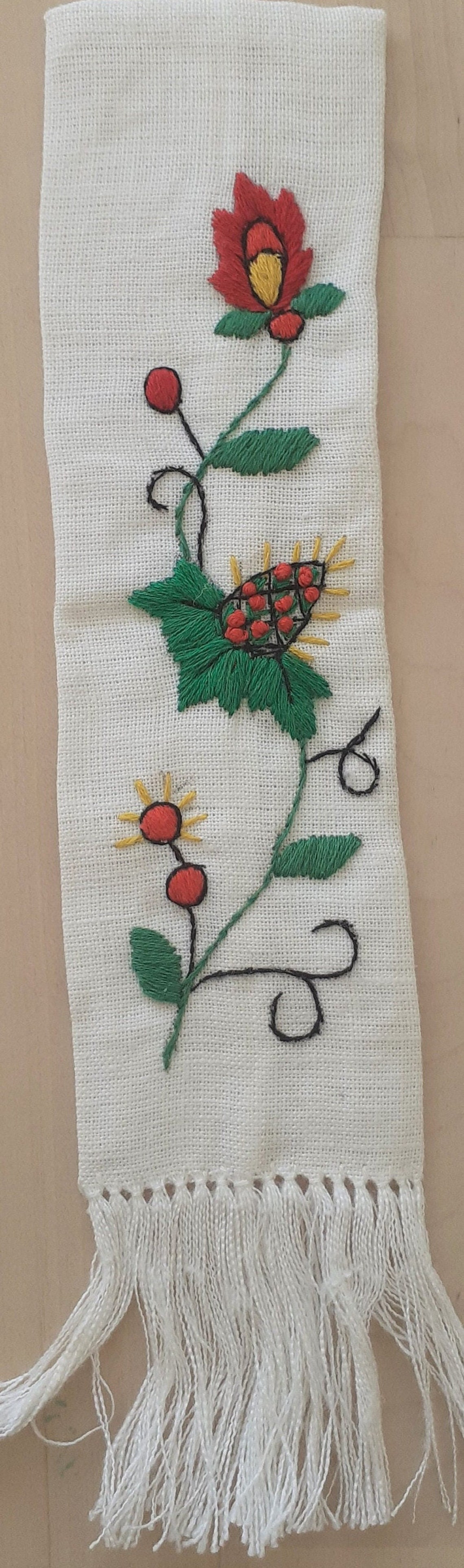 Handmade Traditional Kashubian Embroidered Bookmark. Great Gift. - Etsy